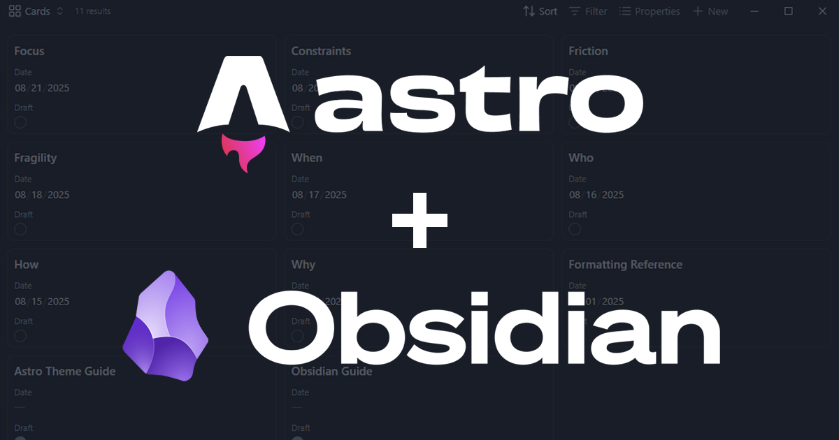 Astro Suite for Obsidian - David V. Kimball
