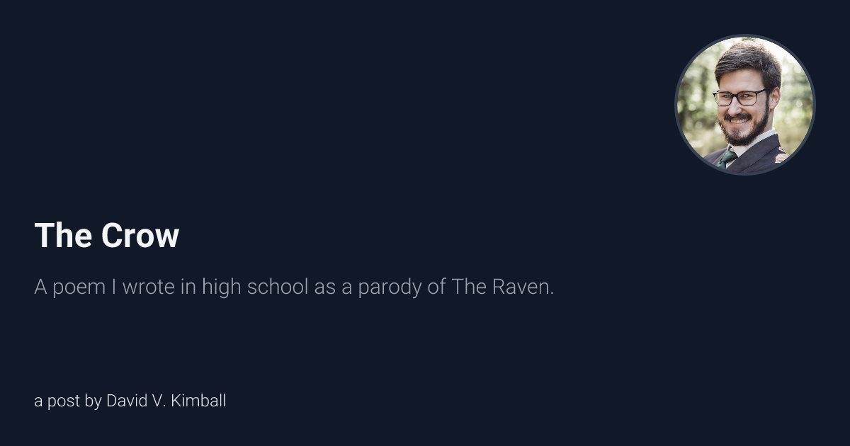 The Crow - David V. Kimball
